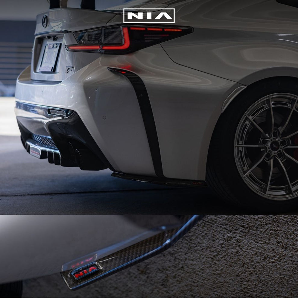 Lexus RC-F NIA Rear Bumper Lip Spats (2015-19) – Nia Body Kits