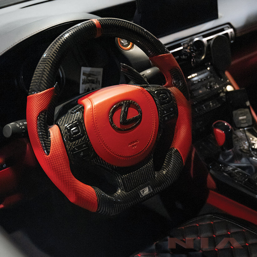 Lexus IS 2021-2024 Carbon Fiber Steering Wheel With Inserts – Nia Body Kits