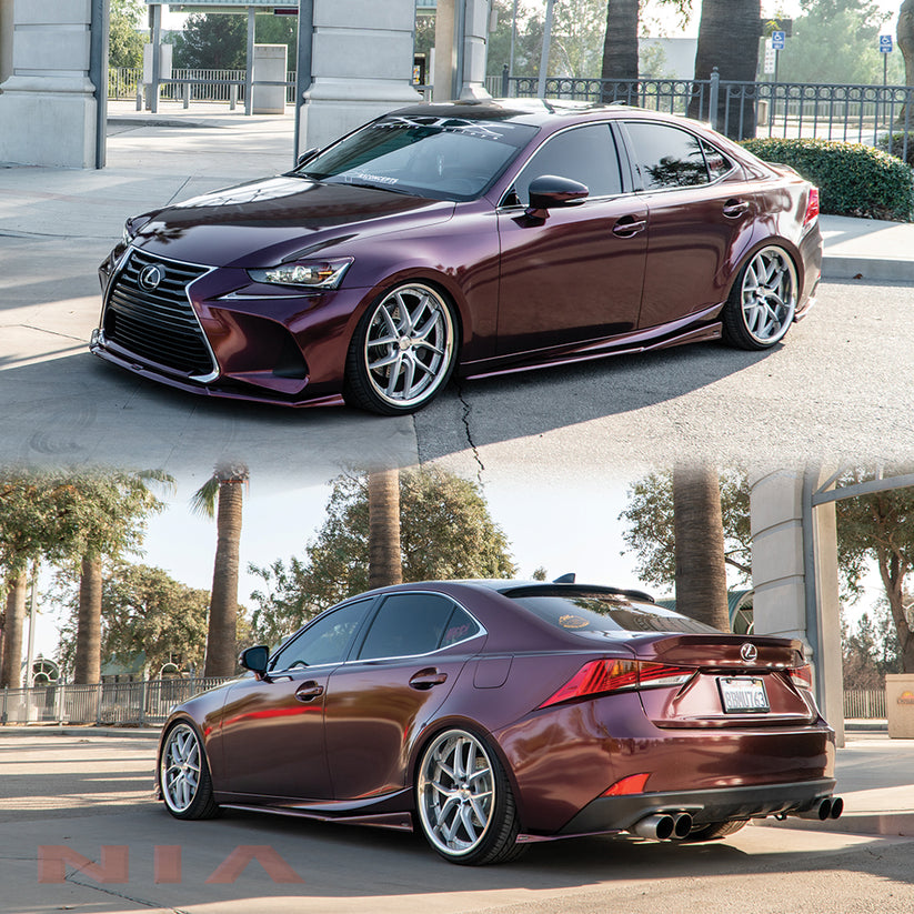 Lexus IS300 IS350 IS200T Full Splitter Lip Body Kit (Front, Sides, Rea ...