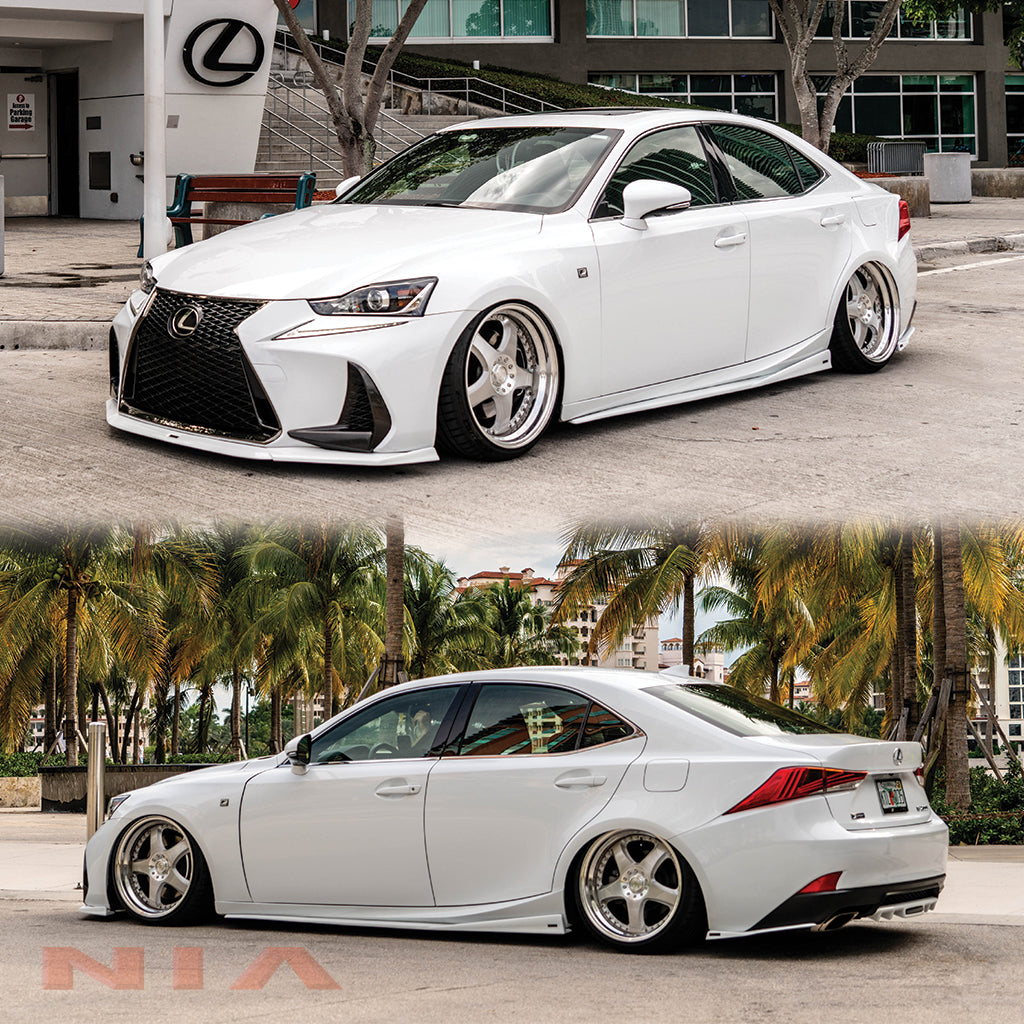 Lexus IS300 IS350 IS200t F-SPORT Full Splitter Lip Body Kit + Diffuser ...