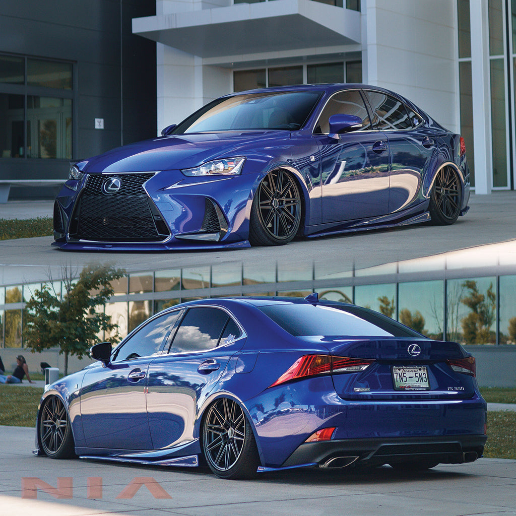 Lexus IS300 IS350 IS200t F-SPORT Full Splitter Lip Body Kit + Diffuser ...