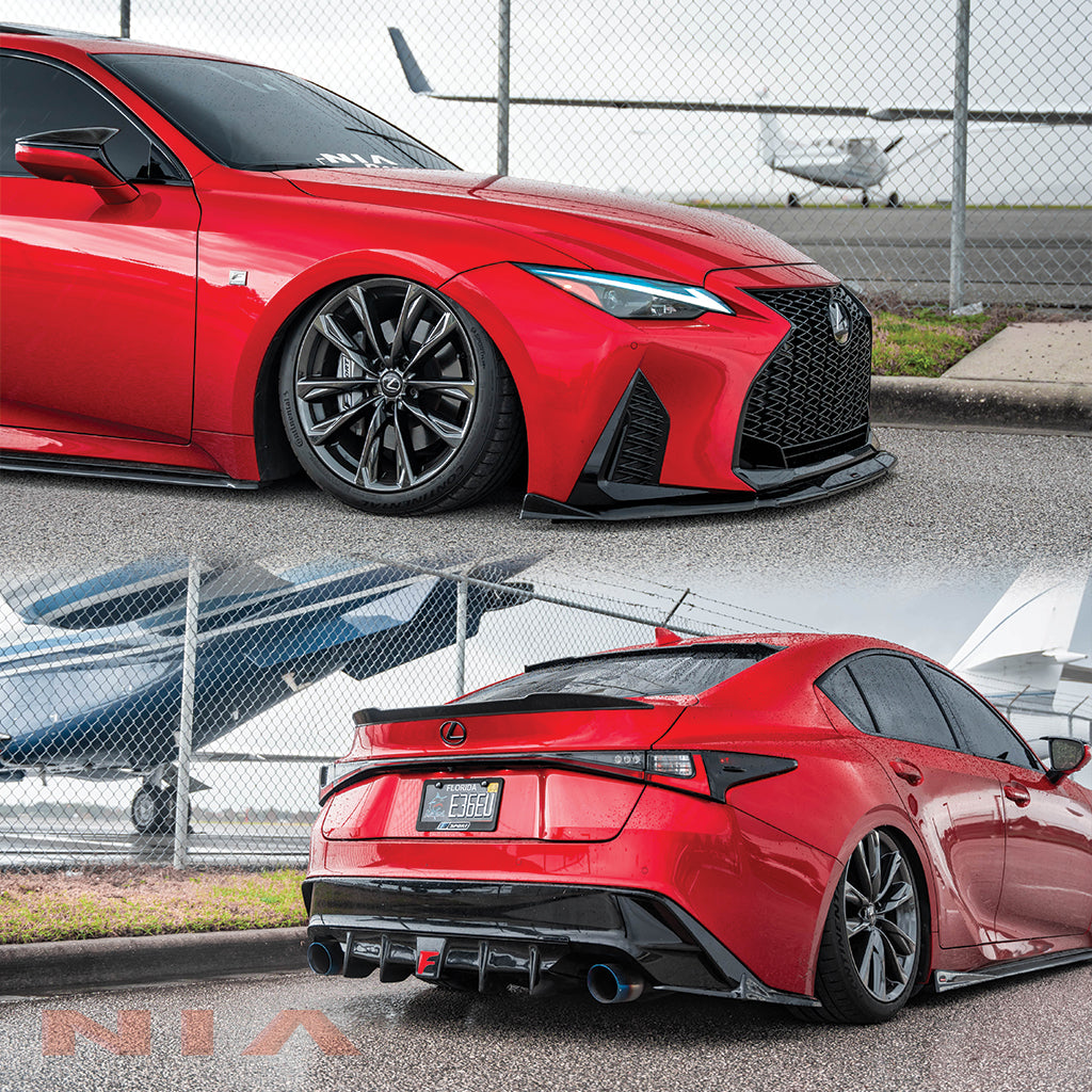 Lexus IS300 IS350 F Sport 2021-2025 Full Kit + Rear Bumper Extension w ...