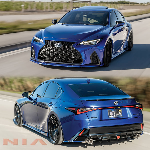 Lexus IS300 IS350 F Sport 2021-2025 Full Kit + Rear Bumper Extension w ...