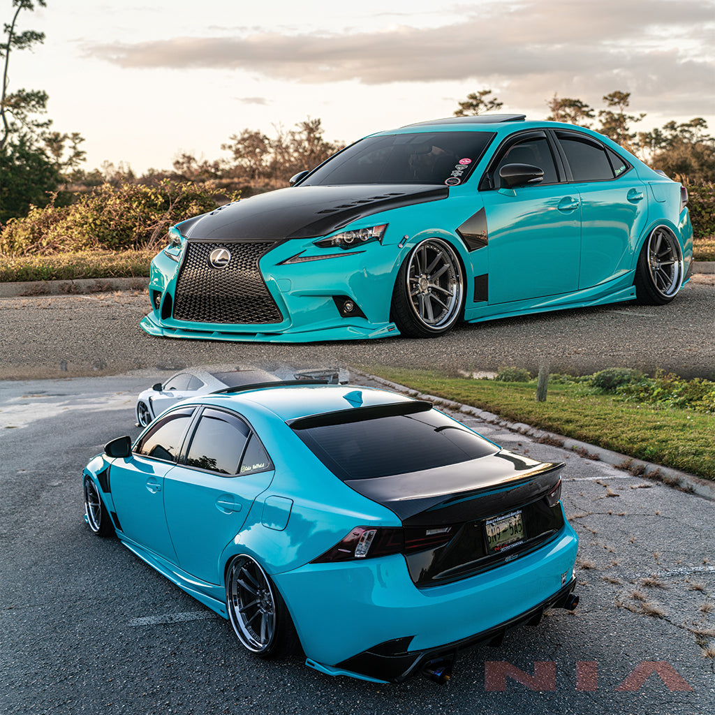 Lexus IS F-Sport 2014-16 | Full Splitter Lip Body Kit | (Front, Sides ...