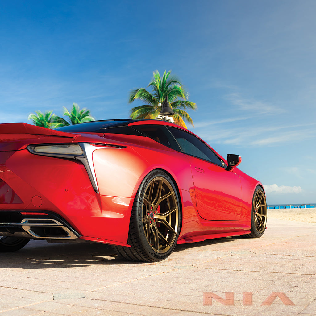 Lexus LC 500 NIA Rear Bumper Spat Splitter Extensions 2018-25 – Nia ...