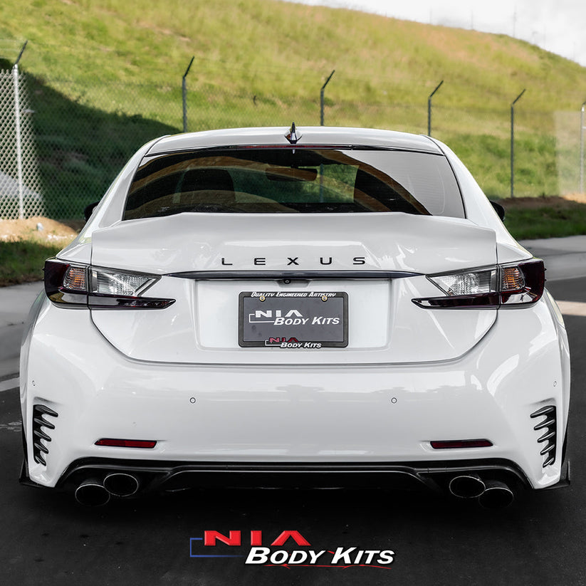 Lexus RC-F NIA Rear Wing Ducktail Spoiler V3 w/ New Lexus Emblem 2015 ...