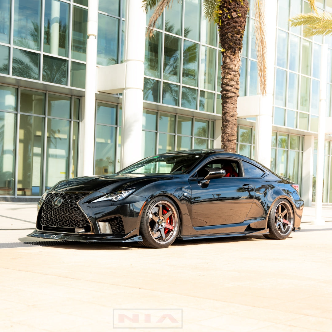 Lexus RC-F NIA Full Splitter Body Lip Kit (5pcs-Front, Sides, Rear) 20 ...