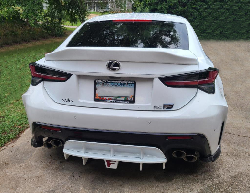 Lexus RC-F NIA rear lip bumper extension Diffuser bodykit 2020-2025 in ...
