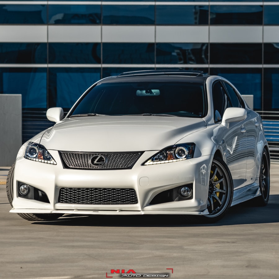 Lexus IS-F NIA Front Splitter 2008-2014 in ABS – Nia Body Kits