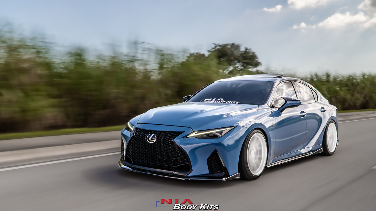 Lexus IS 500 NIA full splitter lip bodykit 5pcs (front lip, side skirt ...