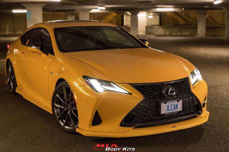 Lexus RC 300, 350 NIA Full Splitter Kit (5pcs- Front, Sides, Rears) 20 ...