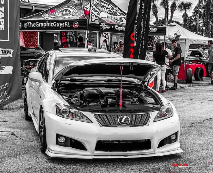 Lexus IS-F NIA Front Splitter 2008-2014 in ABS – Nia Body Kits